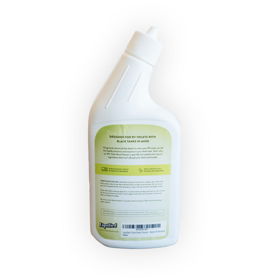 Liquified RV Toilet Bowl Cleaner | Safe, Enzyme-Based Citrus Cleaner ...